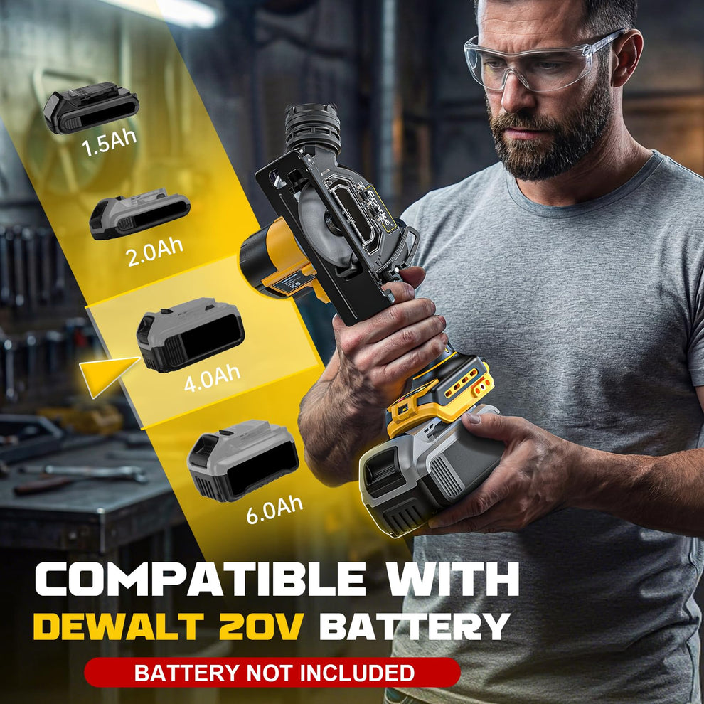 Ecarke Cordless Cut Off Tool Compatible with DeWalt 20V Battery,3" Cir